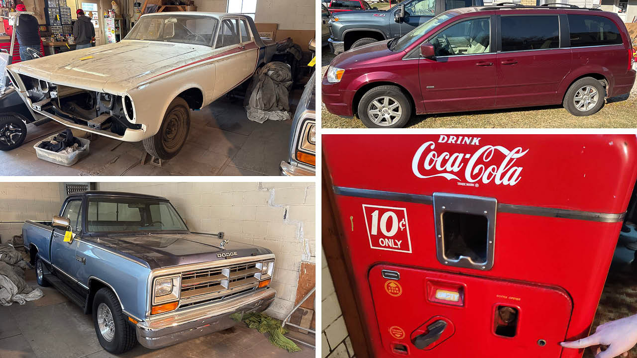1963 Plymouth Savoy, 1988 Dodge Ram 100 Truck, 2008 Chrysler Van, 1950s ...