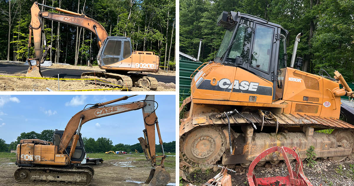 Case 9010 9020 Excavators, 1850K Dozer Equipment Special