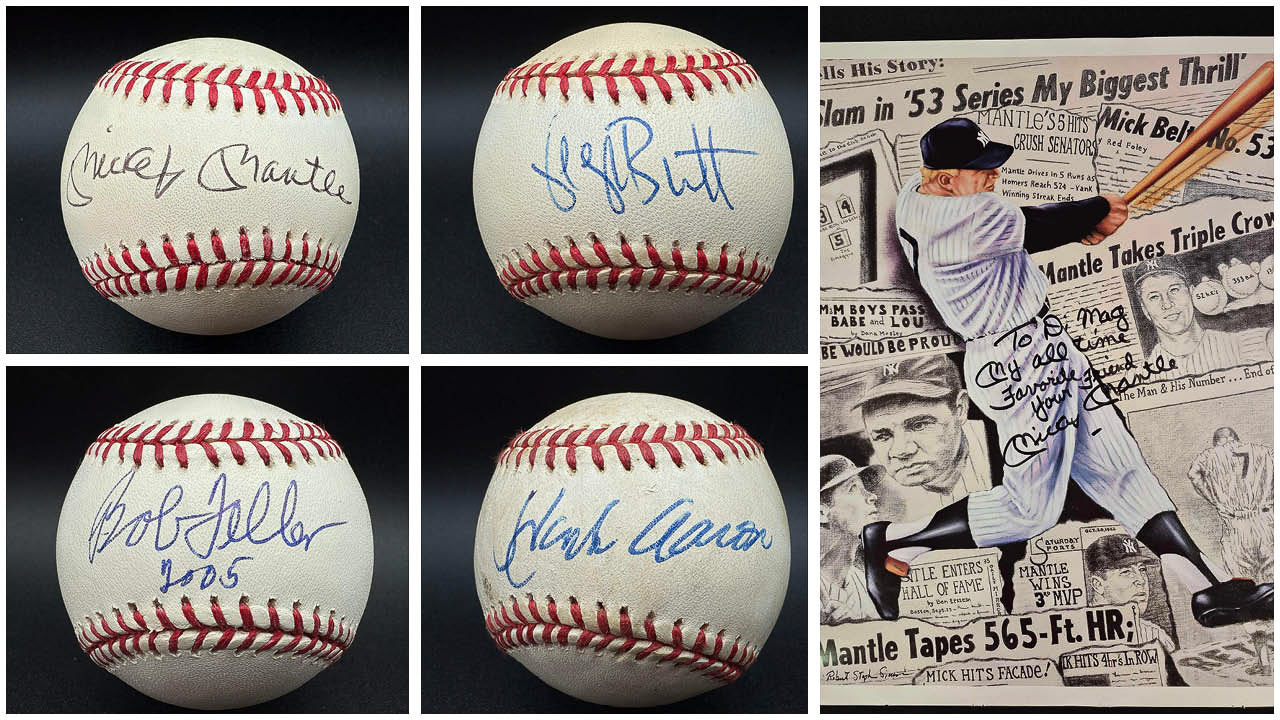 Autographed Baseballs, Game Used Bats & Hats, Autographed Photos ...